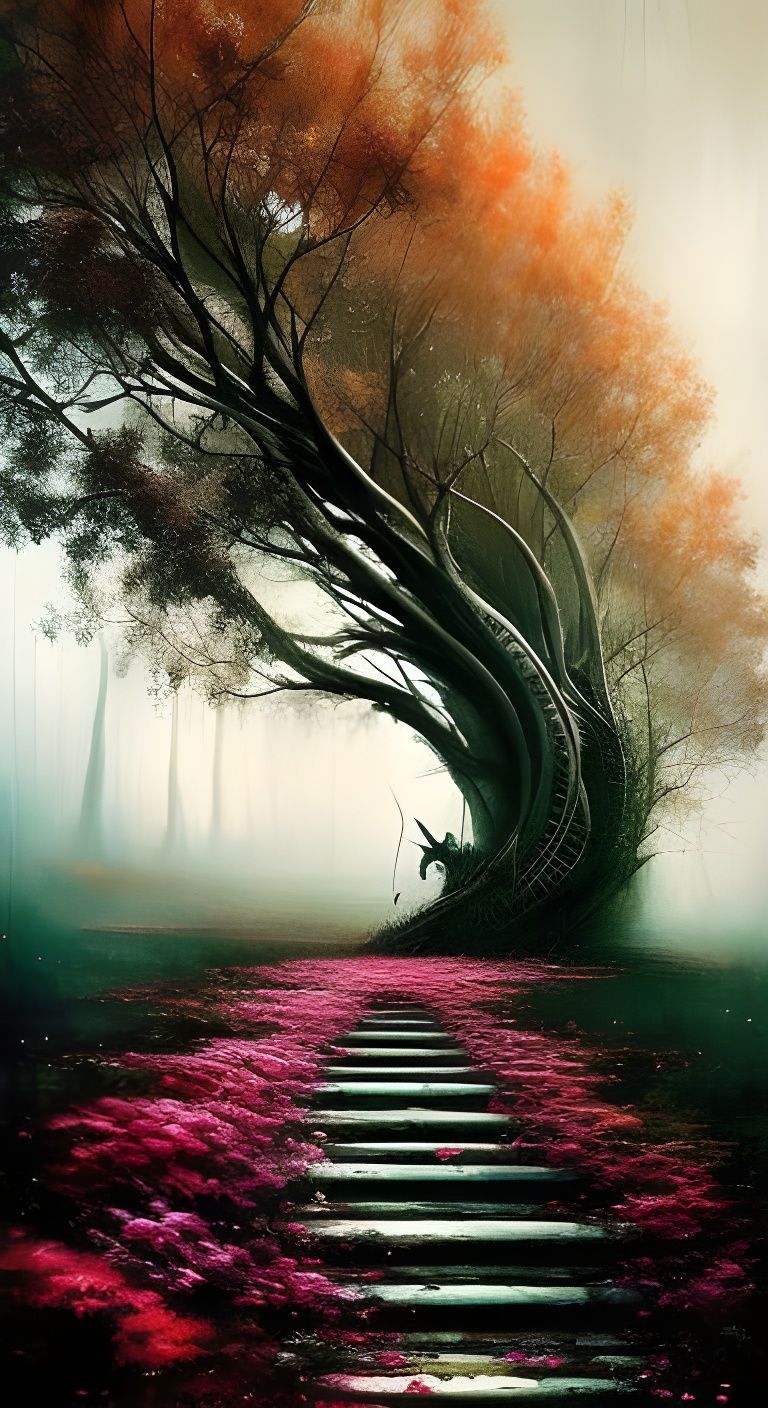 Cursed road - AI Generated Artwork - NightCafe Creator