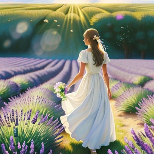 carpe diem - A Young Woman Seizes the Moment in a Vibrant Im...