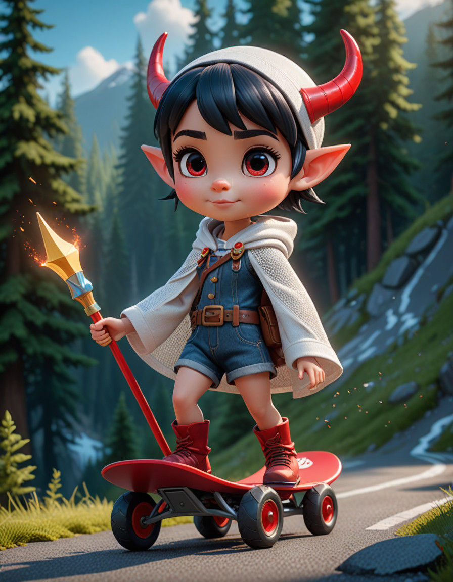 The Littlest Road Warrior - Chibi Elf Adventurer Puts Pixie ...