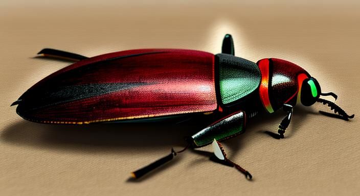 Ruby Ash Borer III - AI Generated Artwork - NightCafe Creator