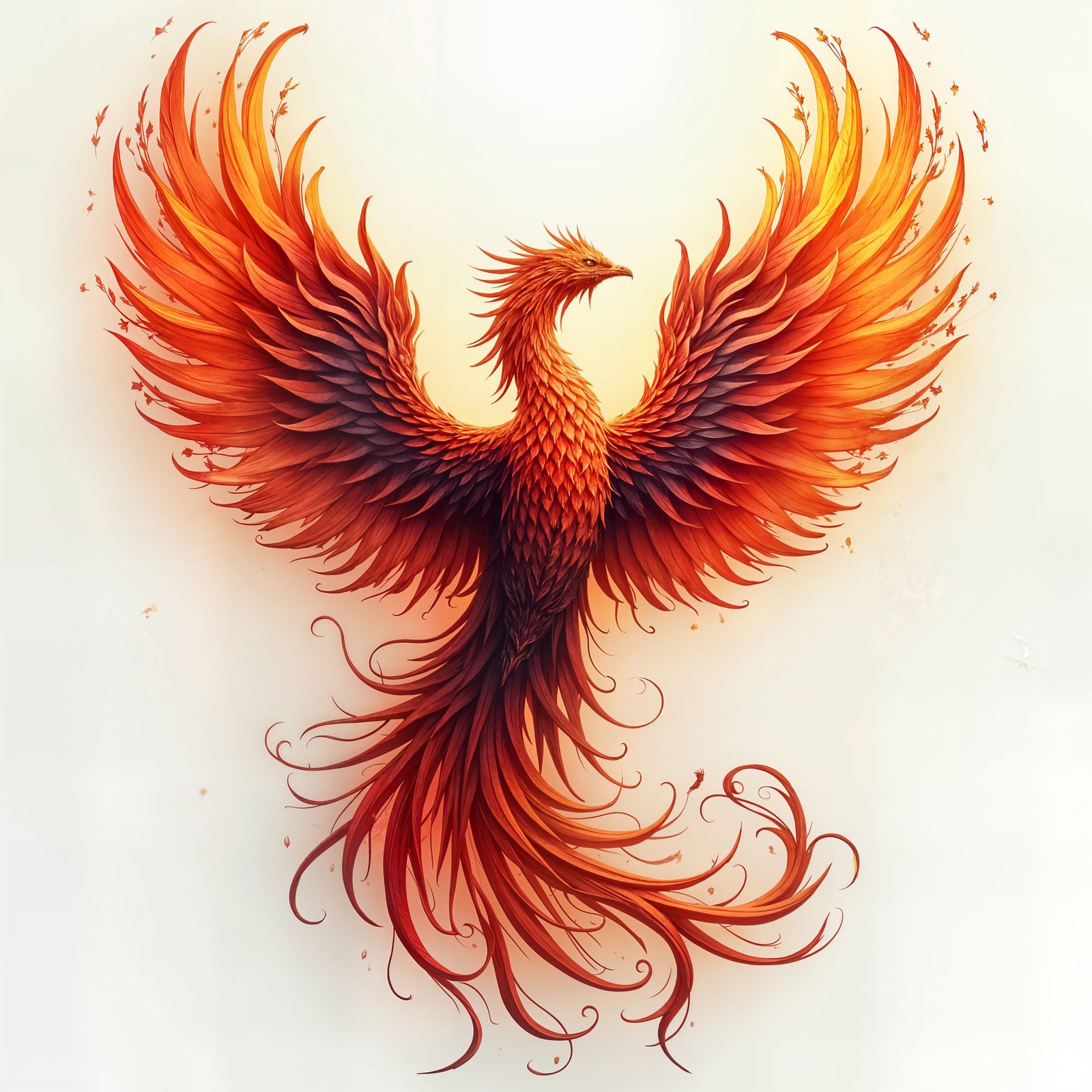 Hyper-Realistic Phoenix Tattoo in Futuristic Reali... - AI Art