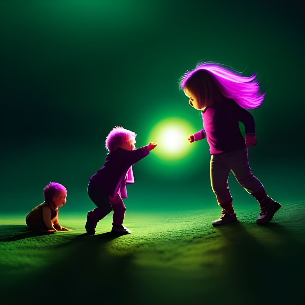 Children at Play - AI Generated Artwork - NightCafe Creator
