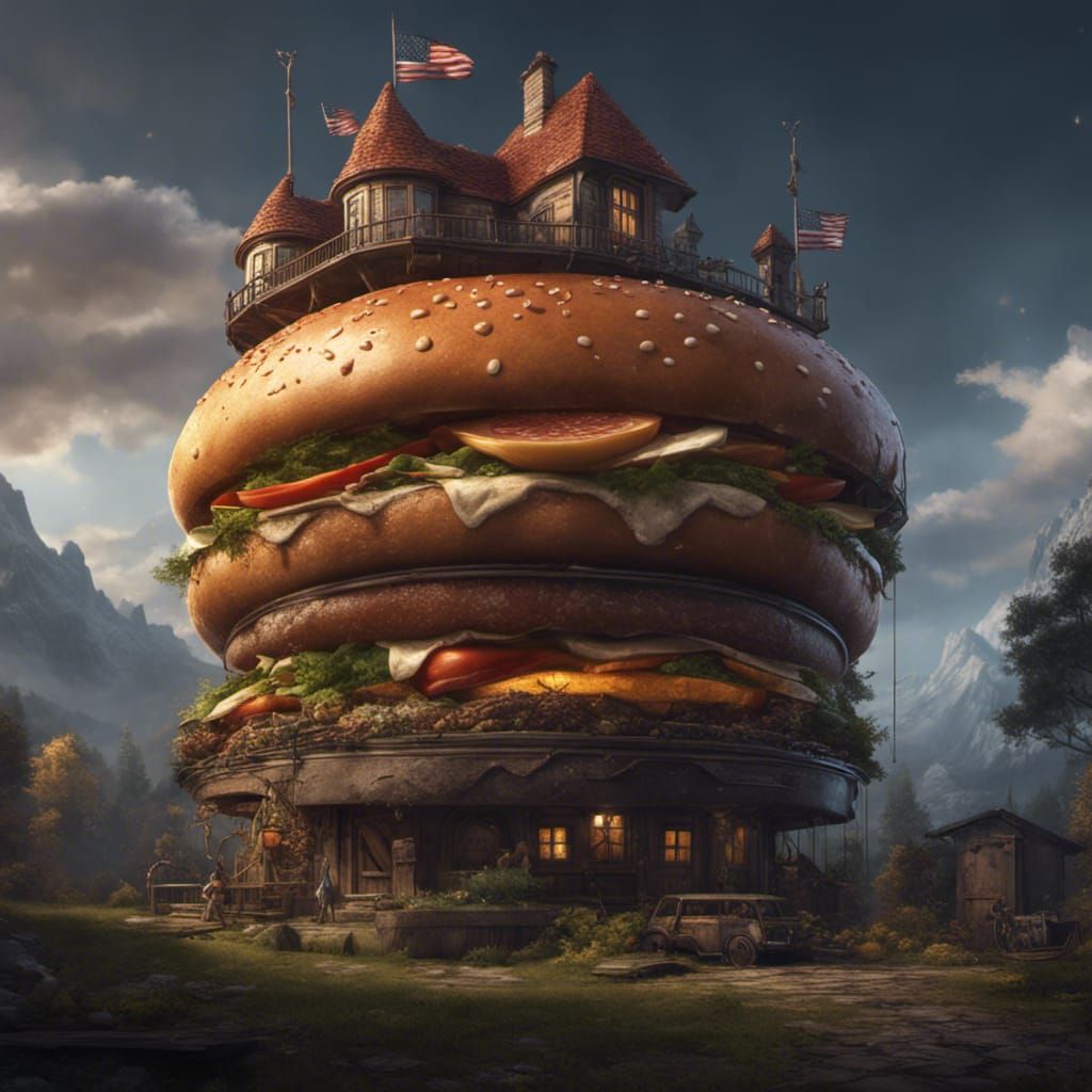 Big Mac house - AI Generated Artwork - NightCafe Creator