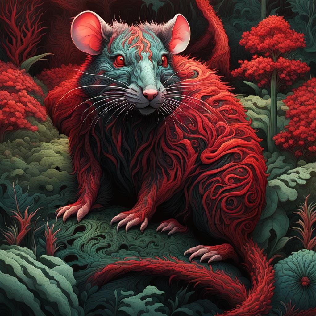 Funky rat - AI Generated Artwork - NightCafe Creator