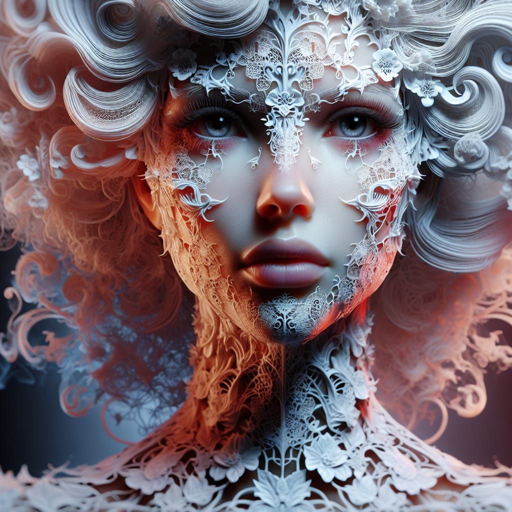 Lady Of Lace - AI Generated Artwork - NightCafe Creator