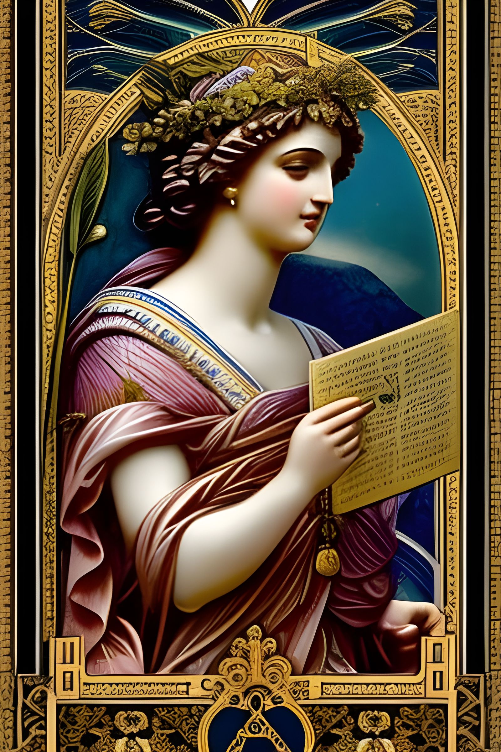 Greek Goddess of Literature - AI Generated Artwork - NightCafe Creator