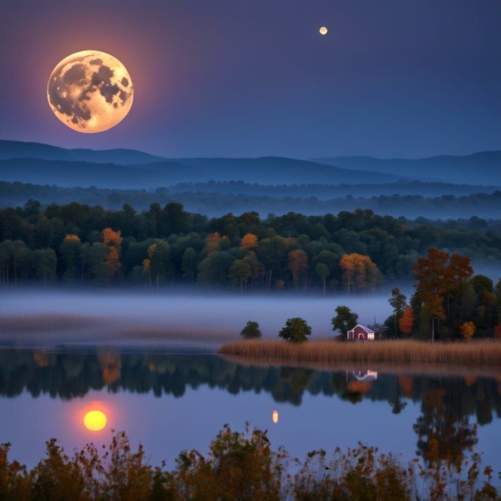 Beautiful Moon using - AI Generated Artwork - NightCafe Creator