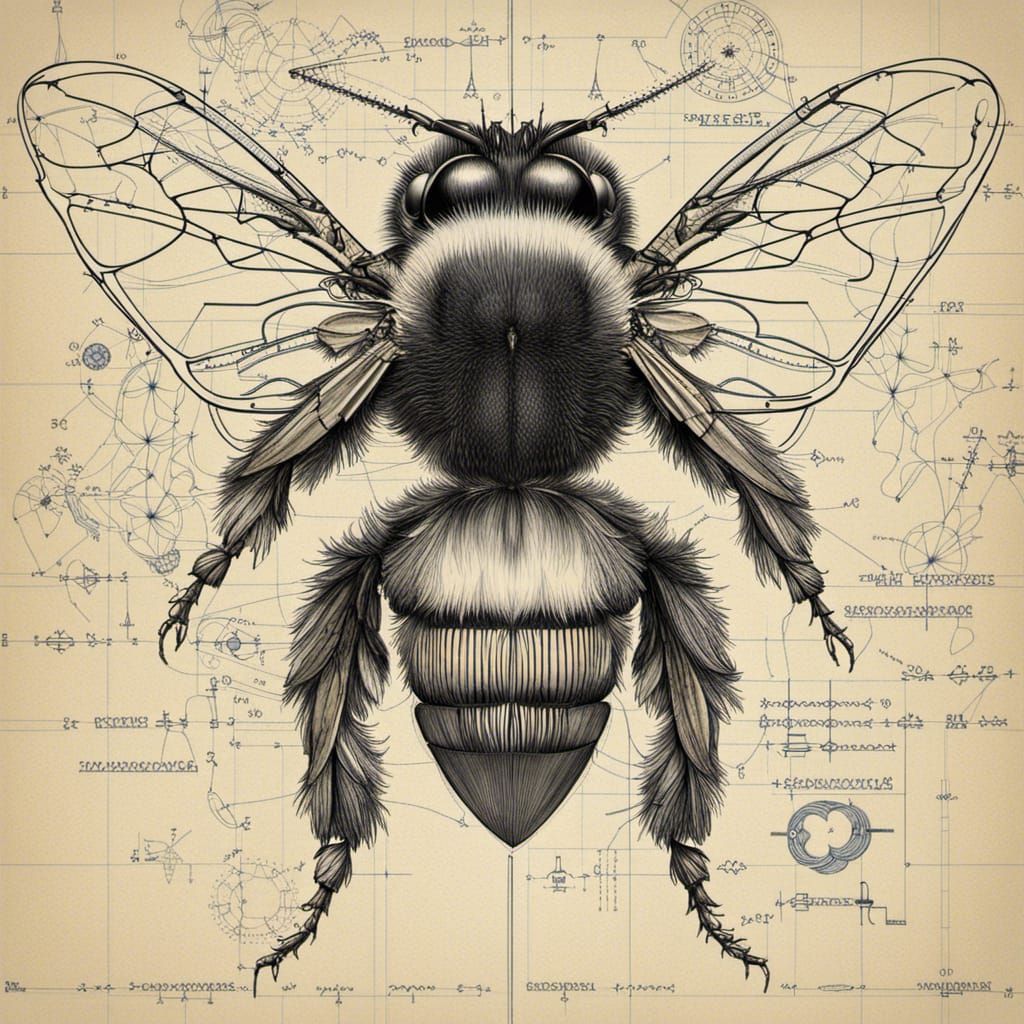 BUMBLEBEE BLUEPRINT - AI Generated Artwork - NightCafe Creator