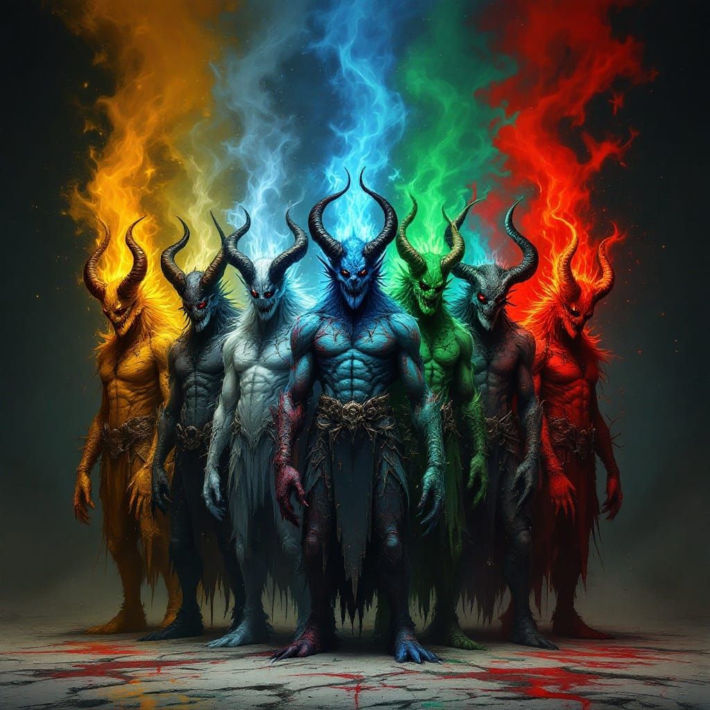 Seven demons of Deadly Sins - Seven demons of Deadly Sins