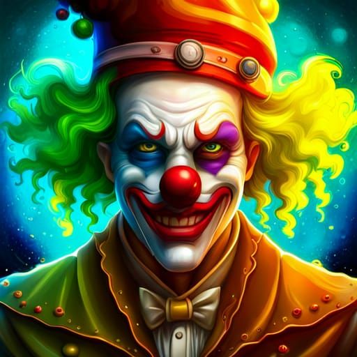 Colorful Clown - AI Generated Artwork - NightCafe Creator