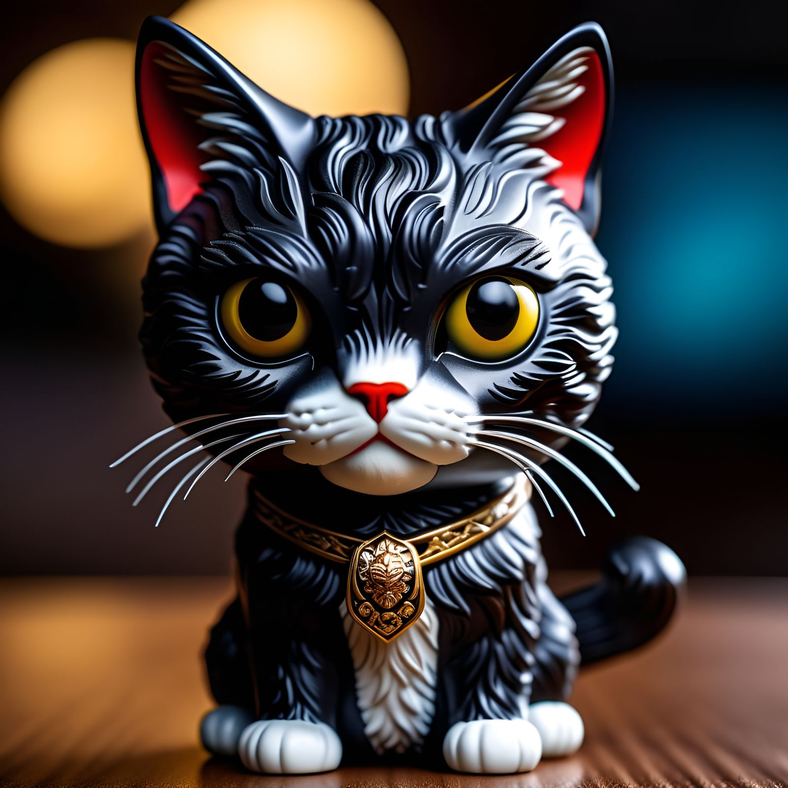 Cute Bobblehead Cat - AI Generated Artwork - NightCafe Creator