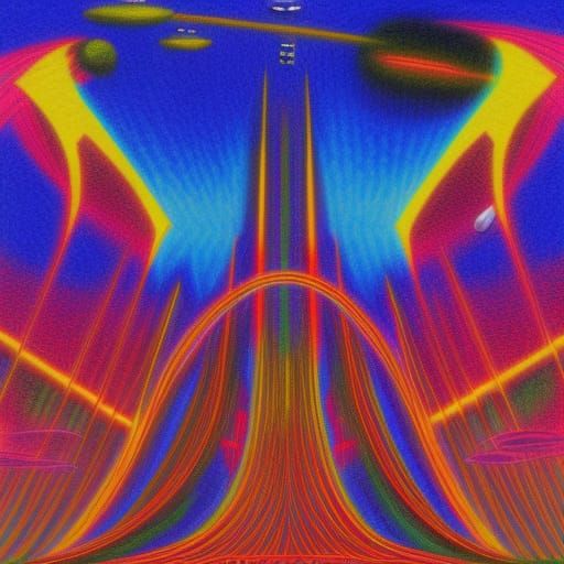 Atari's Tempest, arcade version, detailed color pencil drawing (1) - AI ...