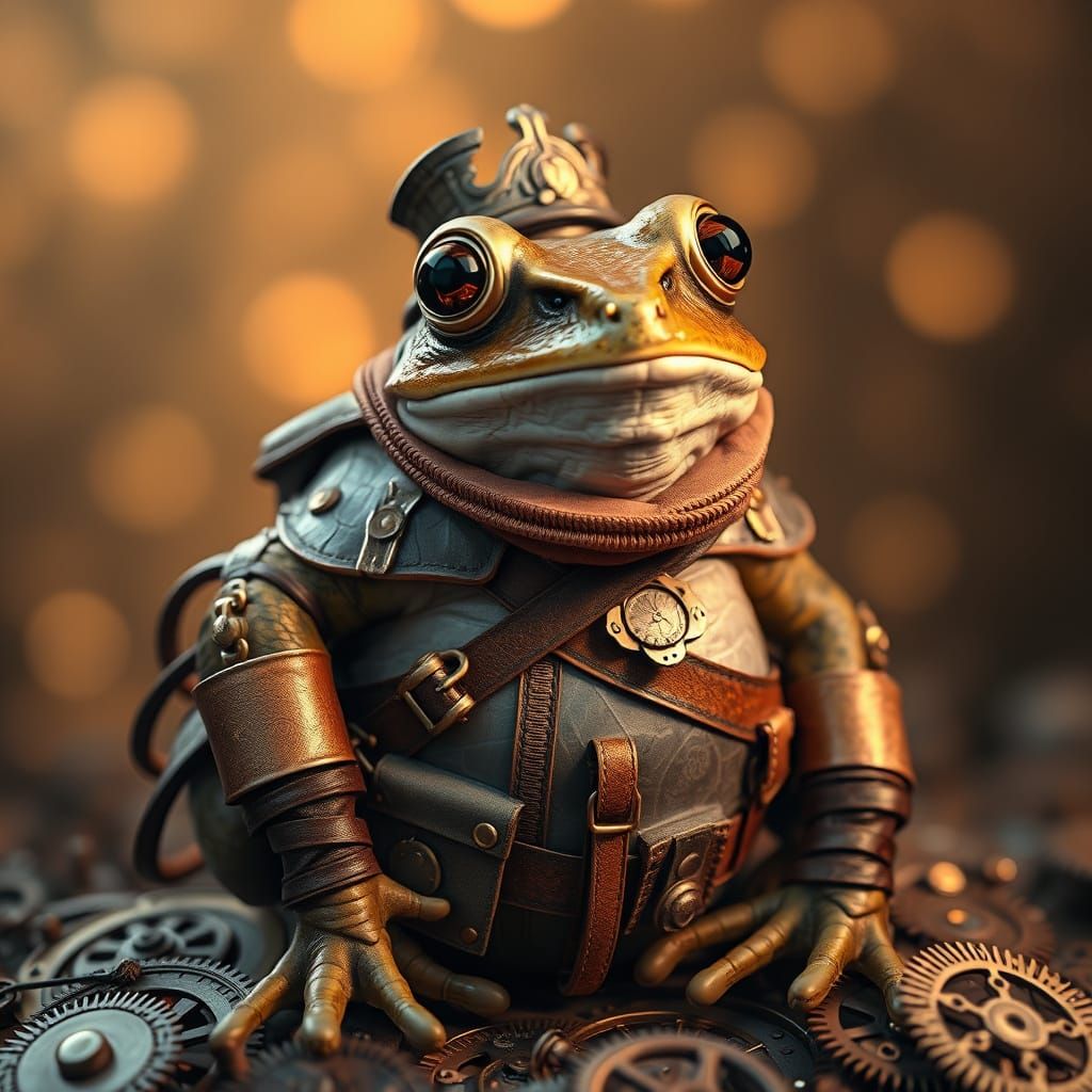 Steampunk frog explorer - Steampunk frog explorer