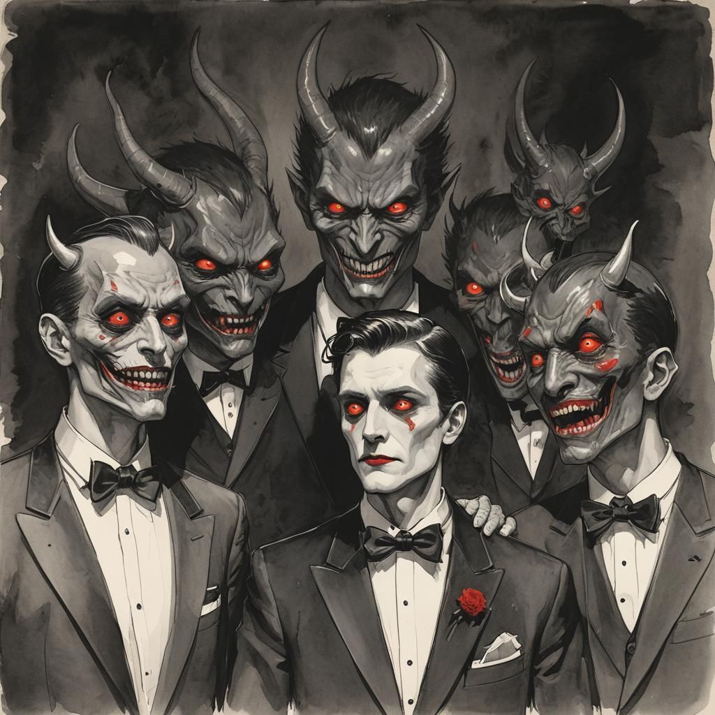 Shadow Demons - AI Generated Artwork - NightCafe Creator