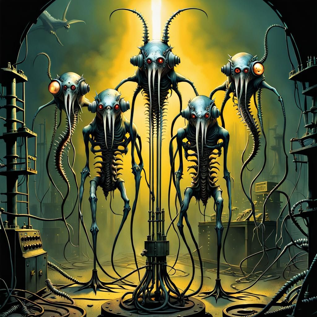 Eldritch Sphenisciform CXXXXI - AI Generated Artwork - NightCafe Creator