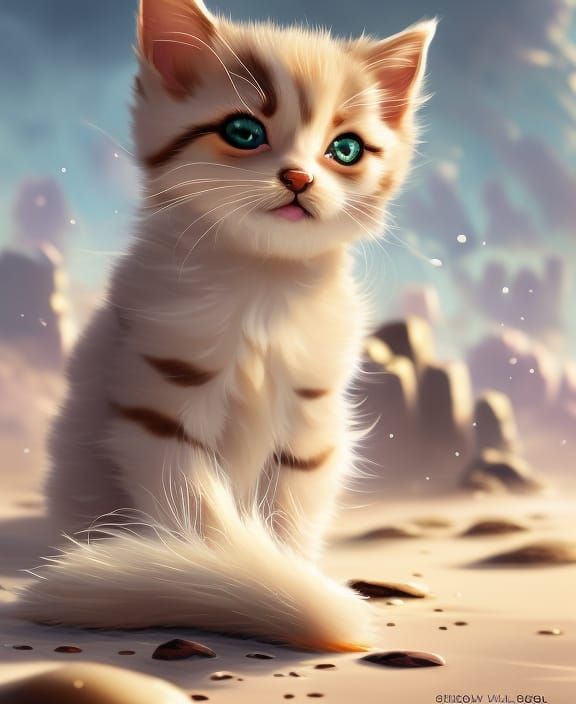 Little kitty - AI Generated Artwork - NightCafe Creator