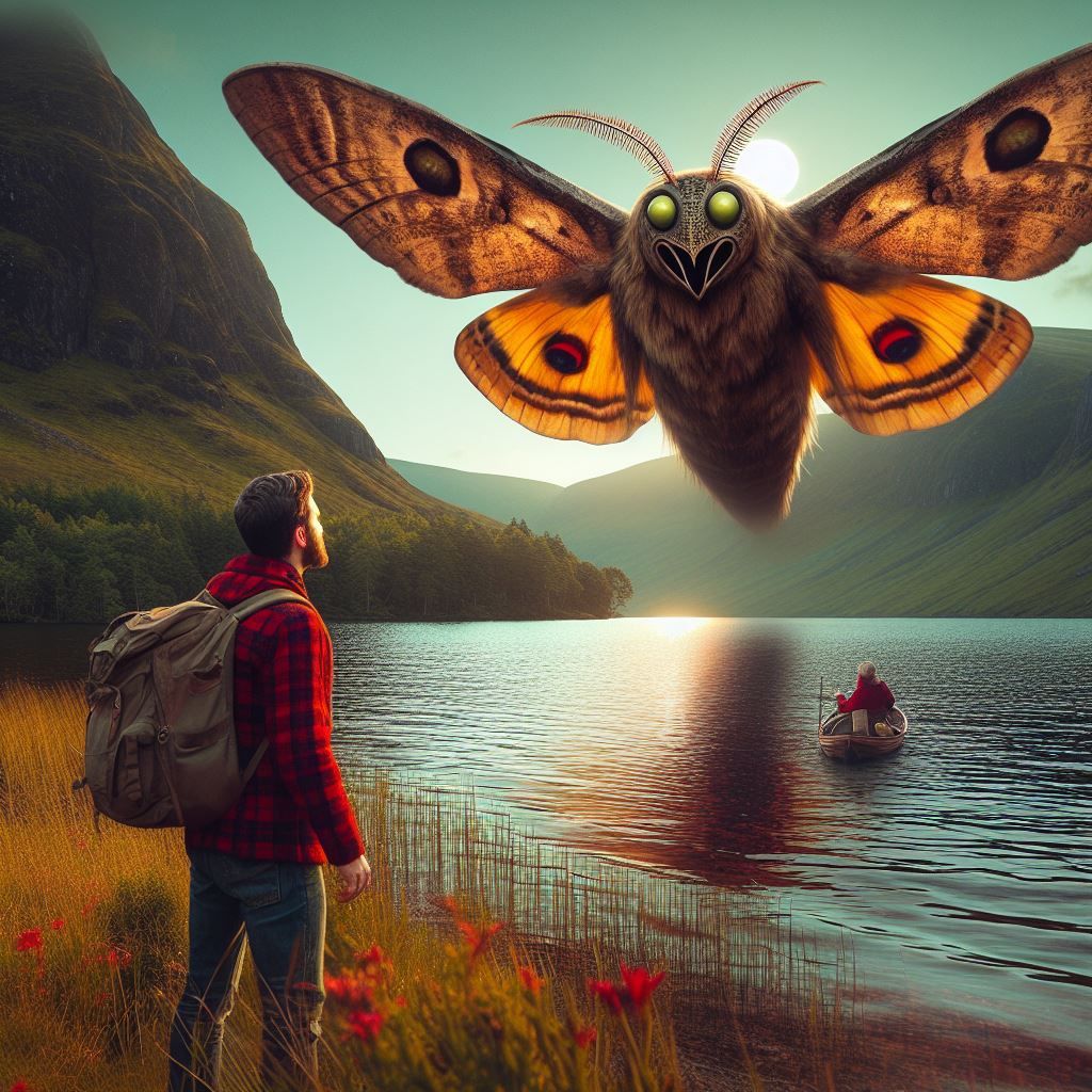 Fat and fluffy mothman - AI Generated Artwork - NightCafe Creator