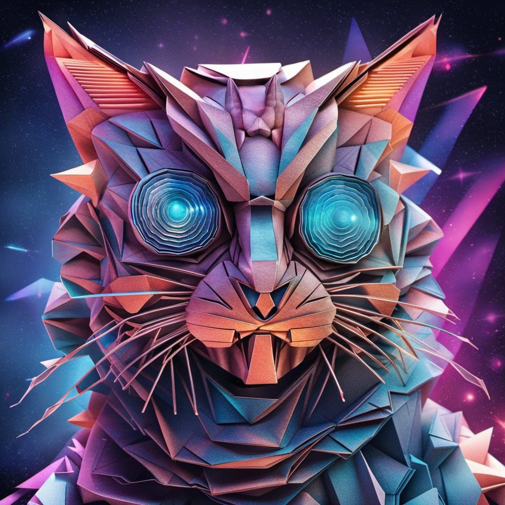 Cybercat - AI Generated Artwork - NightCafe Creator