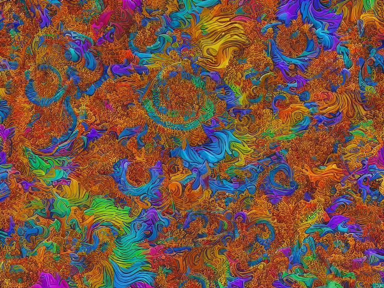 Psychedelic Colors Chaos - AI Generated Artwork - NightCafe Creator