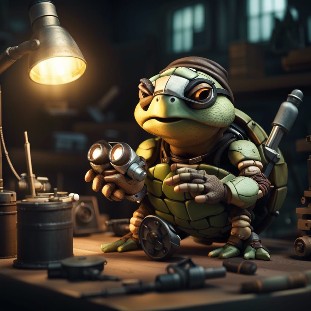Tortle tinkerer 4 - AI Generated Artwork - NightCafe Creator