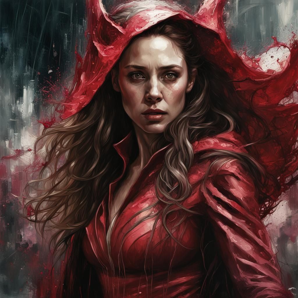 Extremely detailed portrait of Marvel's scarlet witch :: Extremely ...