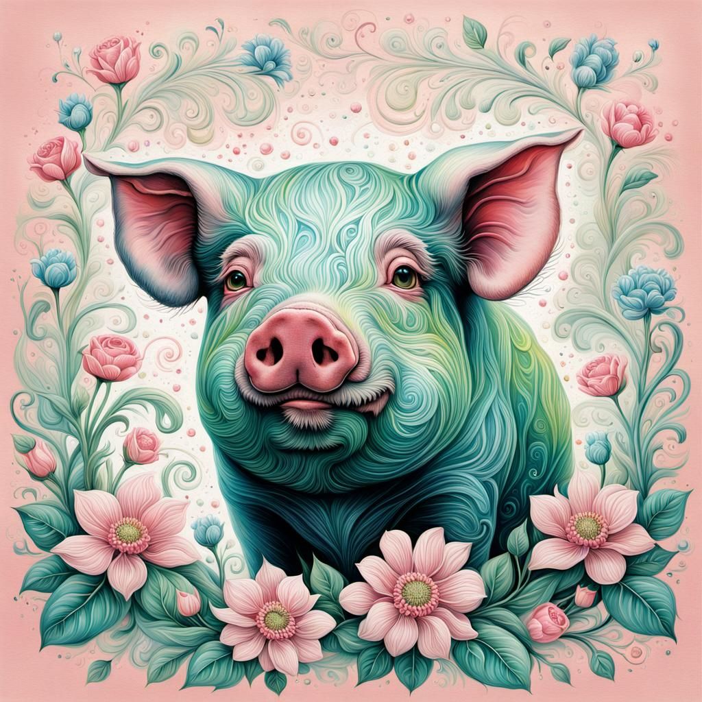 Pig - AI Generated Artwork - NightCafe Creator