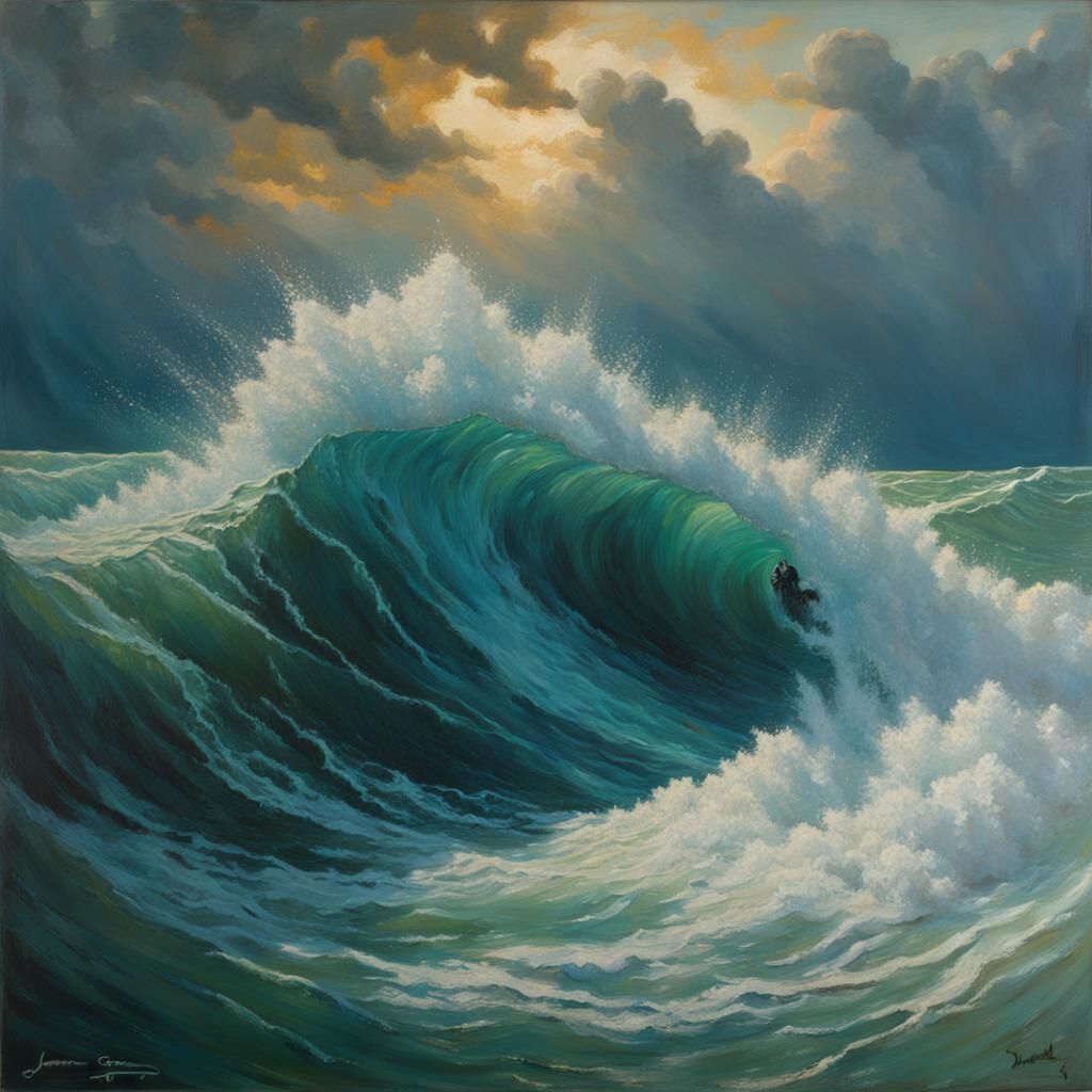 Rough Waters - AI Generated Artwork - NightCafe Creator