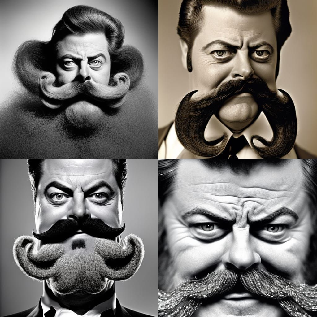 Ron Swanson's backwoods-man Grandpa, with moustache! - AI Generated ...