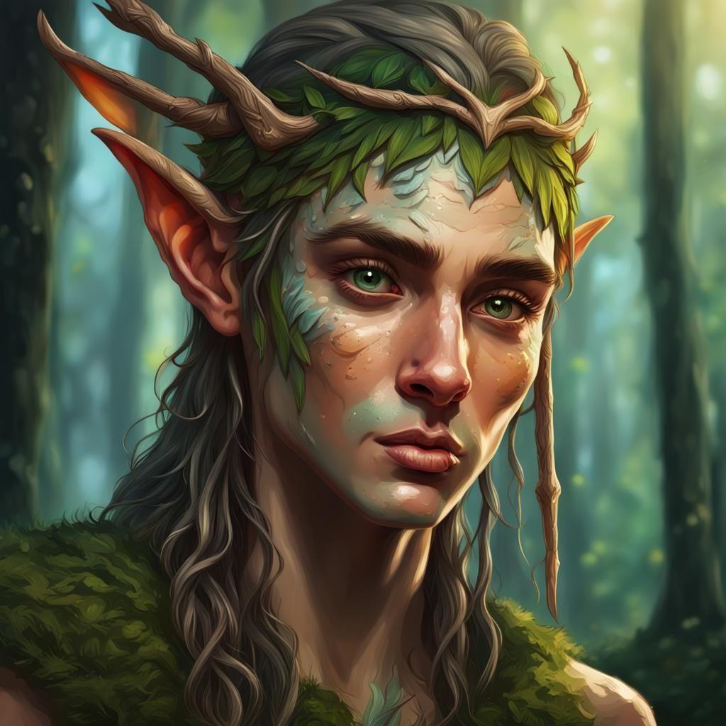 Forest Elf Portrait - AI Generated Artwork - NightCafe Creator