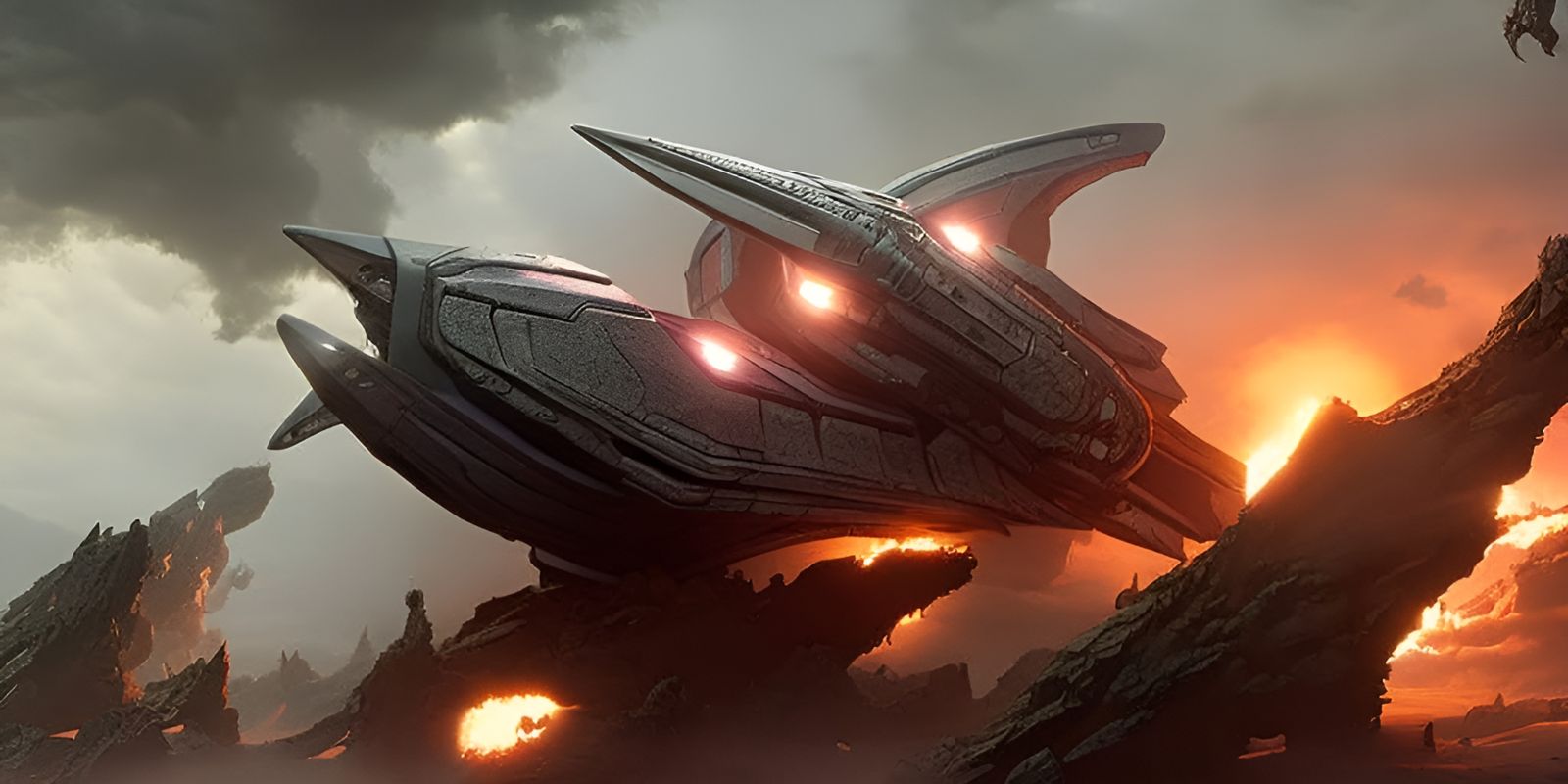 Ominous Space Vessels 73 - AI Generated Artwork - NightCafe Creator