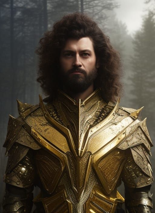 Gilded Knight - AI Generated Artwork - NightCafe Creator