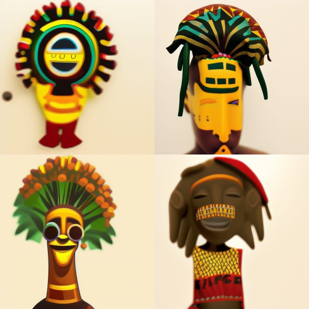Happy African Life Style - AI Generated Artwork - NightCafe Creator