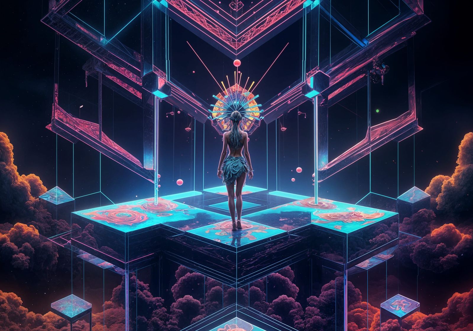 hyperdimensional interface - AI Generated Artwork - NightCafe Creator