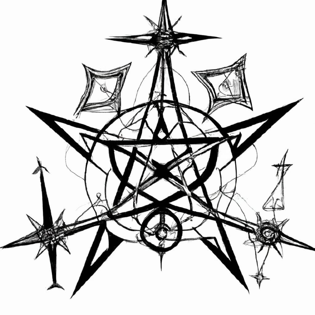 Occult Sigil #5 gothic art complex detailed elaborate - AI Generated ...
