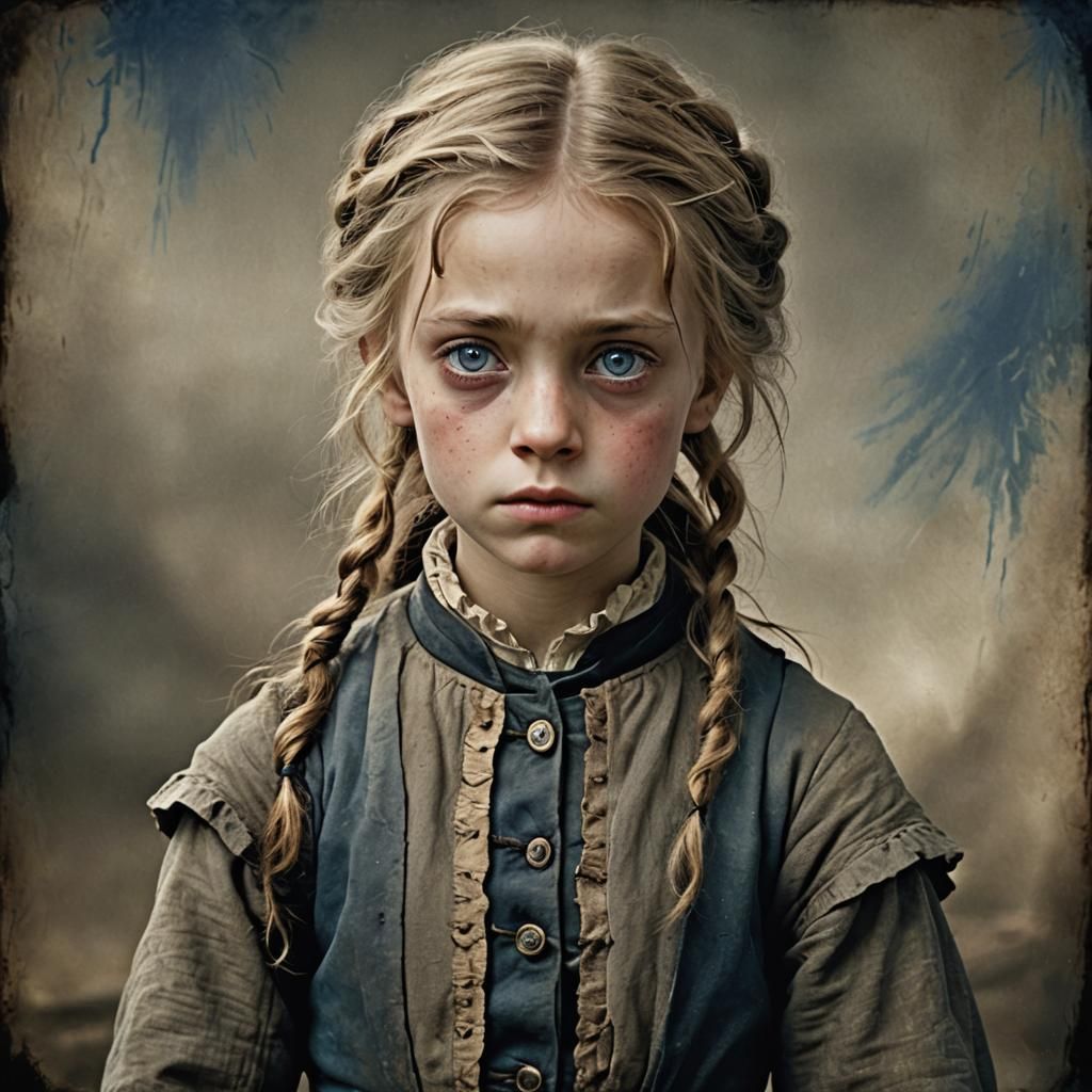 Cosette Small Girl From Les Miserables - AI Generated Artwork ...