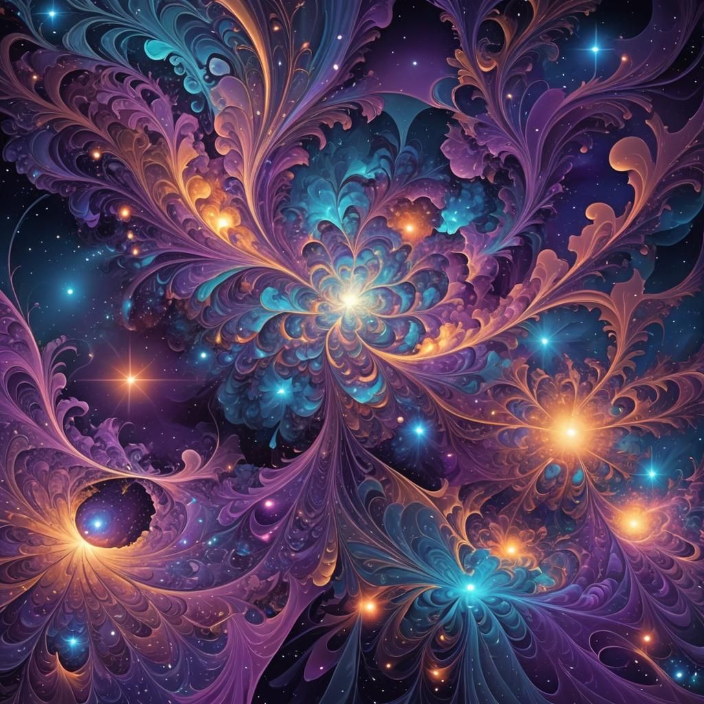 Cosmic Abstract - AI Generated Artwork - NightCafe Creator