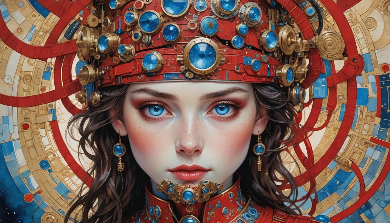 Futuristic portrait - AI Generated Artwork - NightCafe Creator