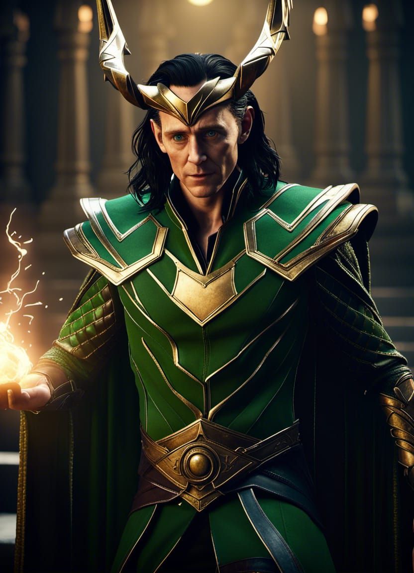 Loki using magic - AI Generated Artwork - NightCafe Creator