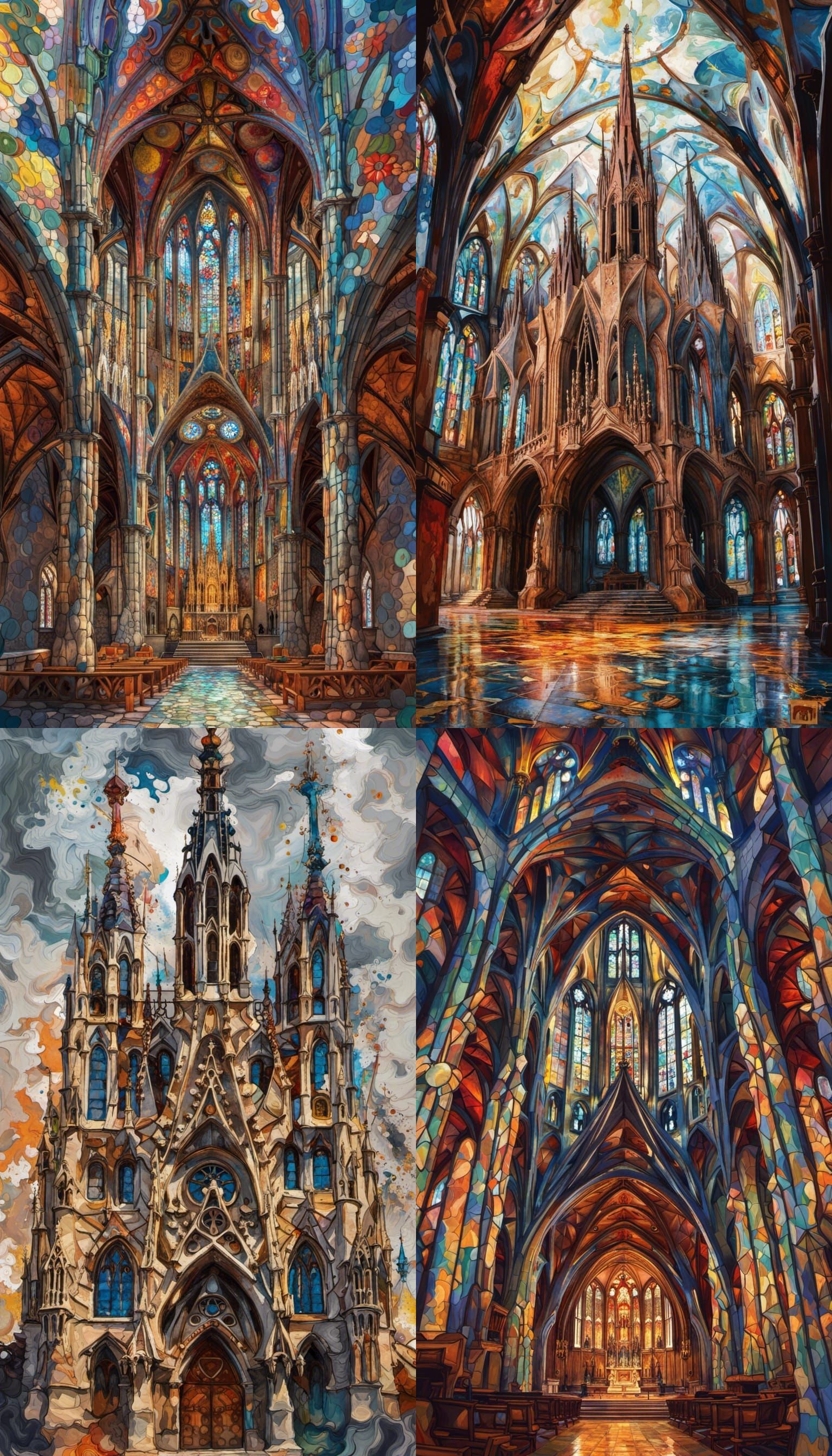 Gothic church style of Antoni Gaudi style, Gaudism, Modern Architecture ...