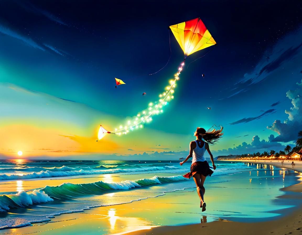 The kite with the broken string - AI Generated Artwork - NightCafe Creator