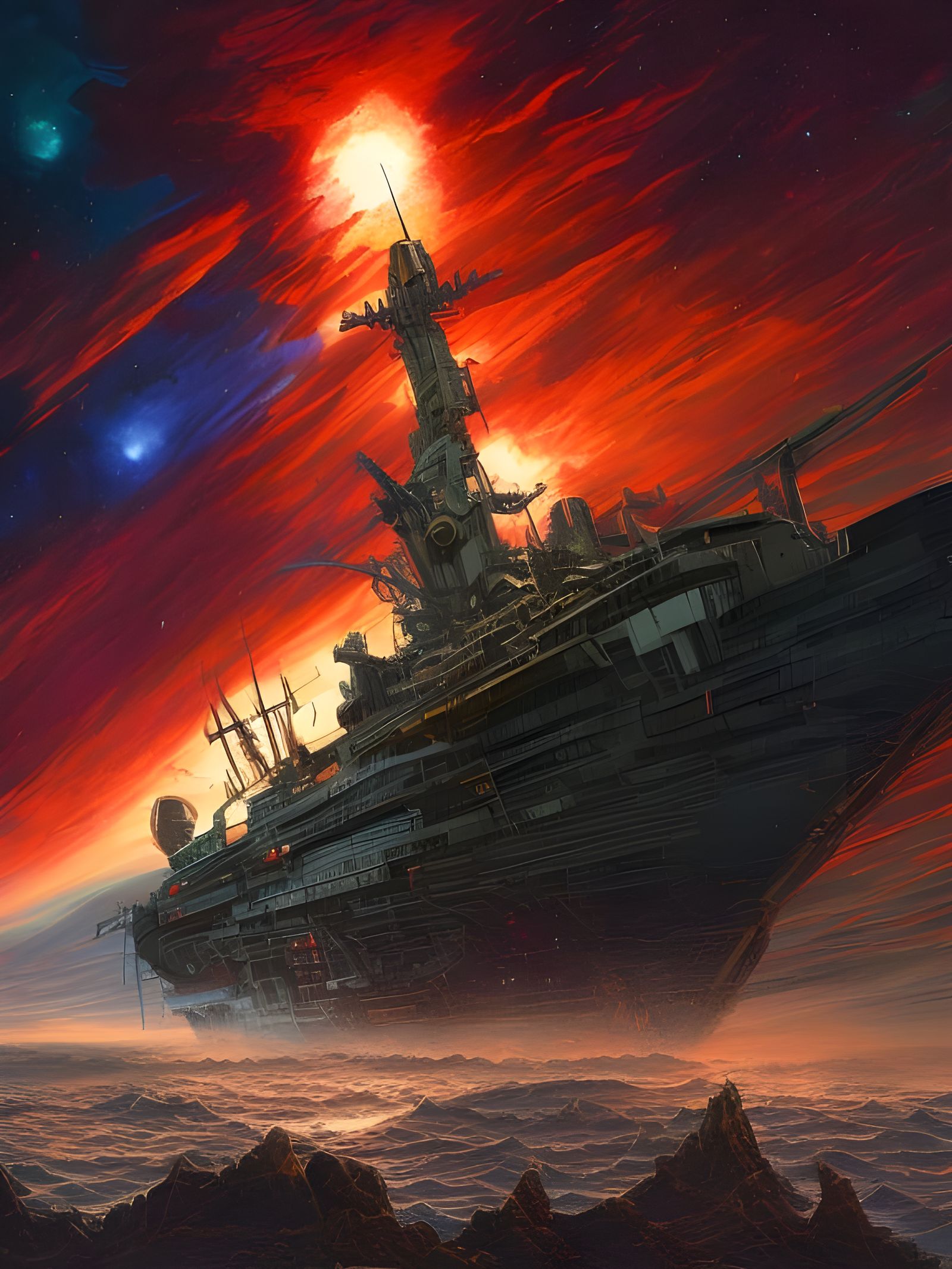 Stranded On An Alien World - AI Generated Artwork - NightCafe Creator