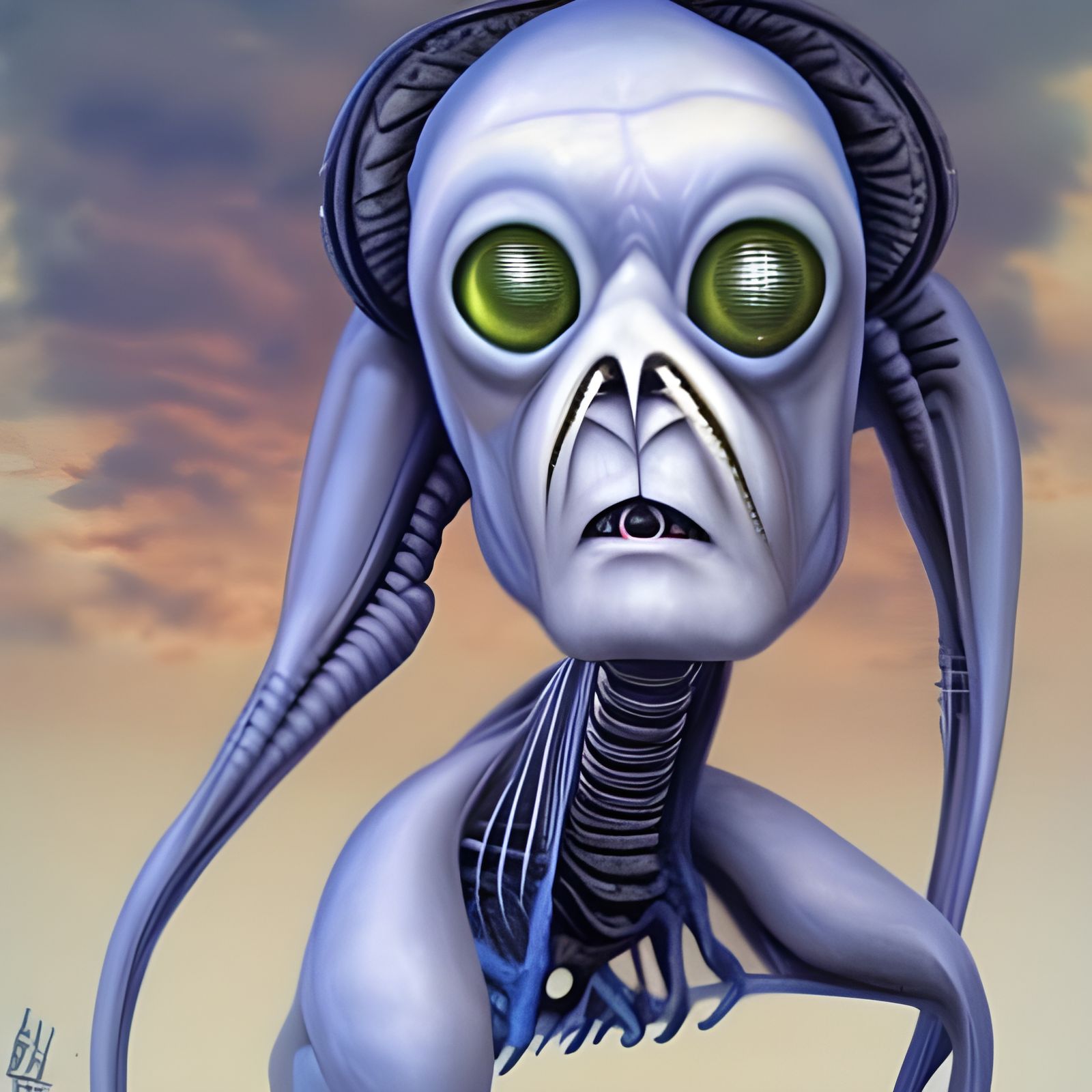 Alien 👾 👽 wow - AI Generated Artwork - NightCafe Creator