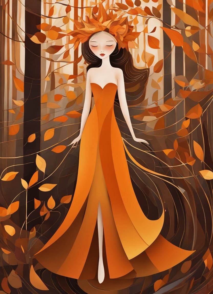 Autumn princess - AI Generated Artwork - NightCafe Creator
