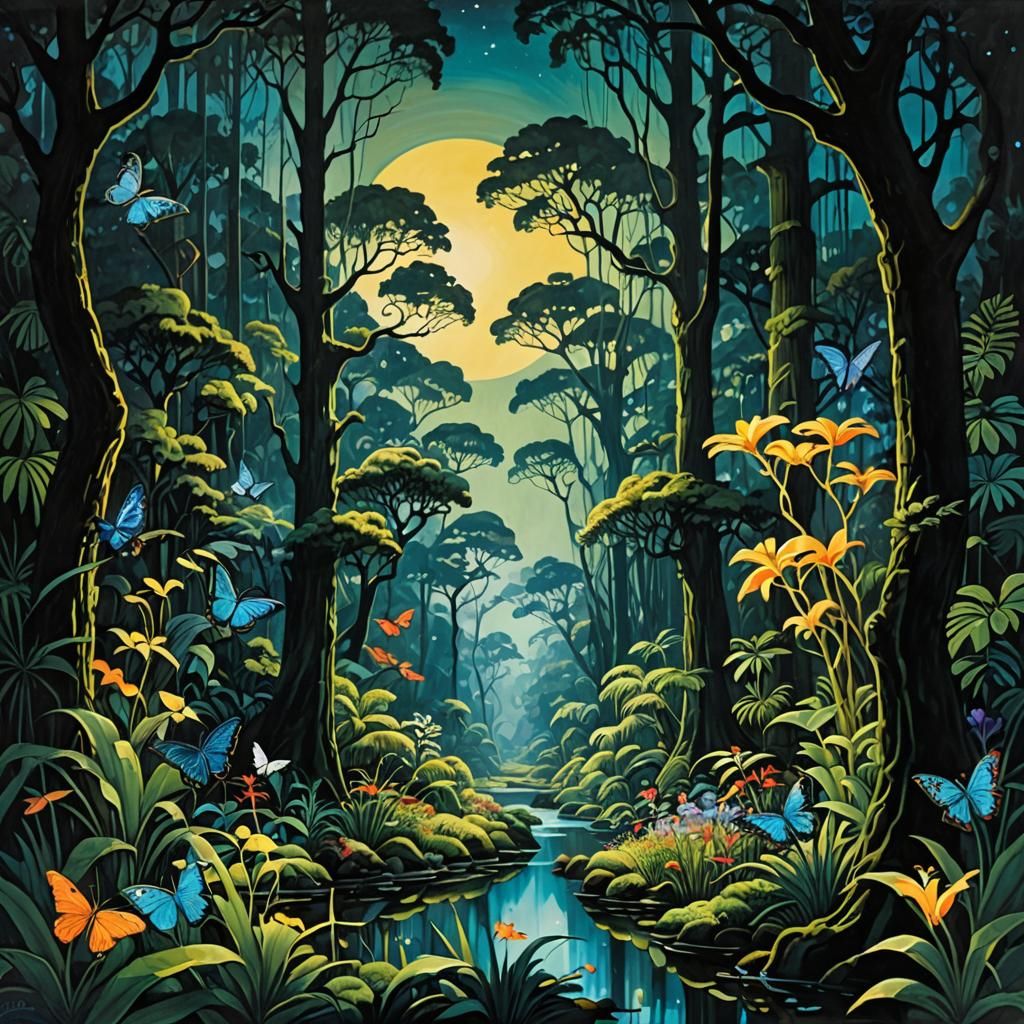 Trees are Tall - AI Generated Artwork - NightCafe Creator