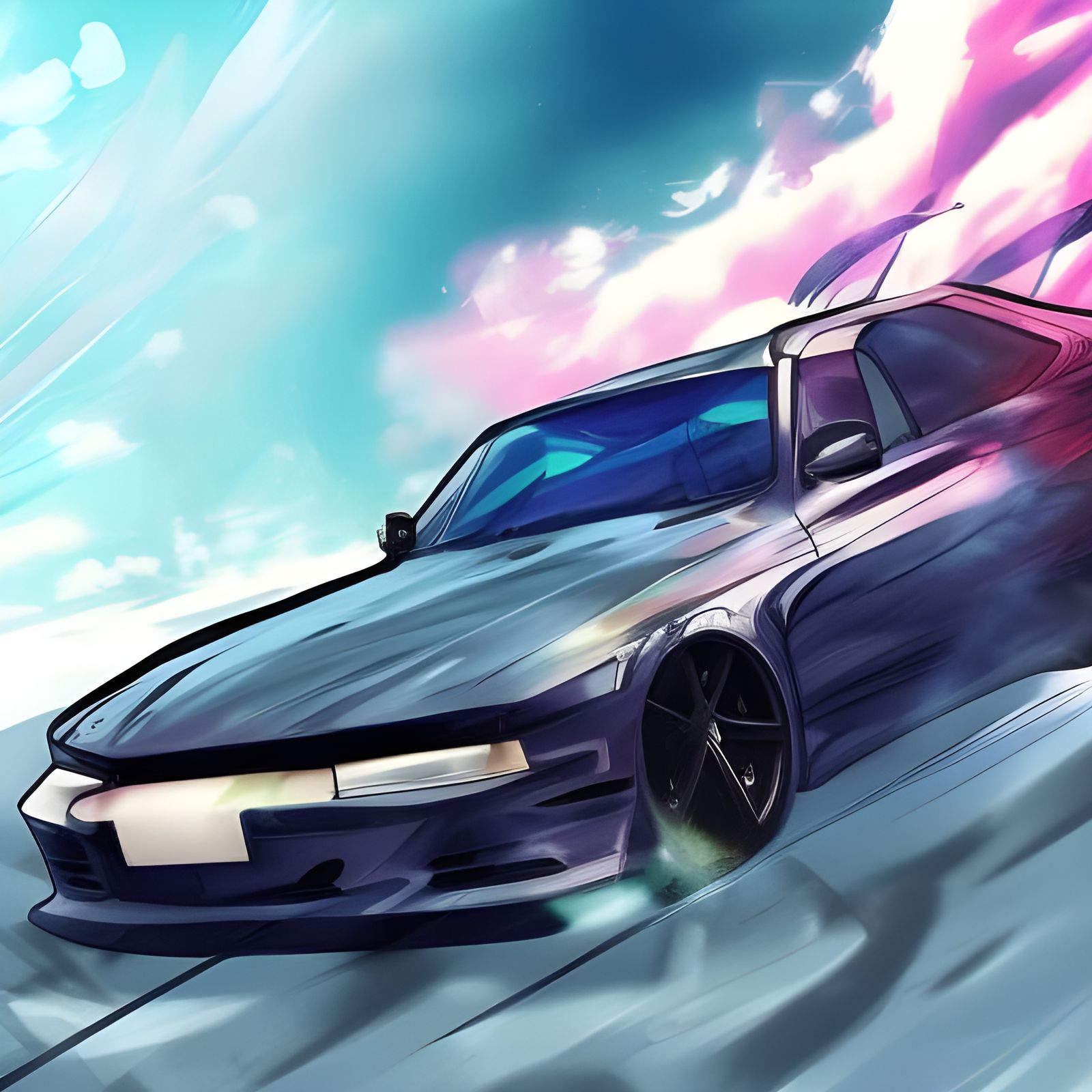 Drifting car - AI Generated Artwork - NightCafe Creator
