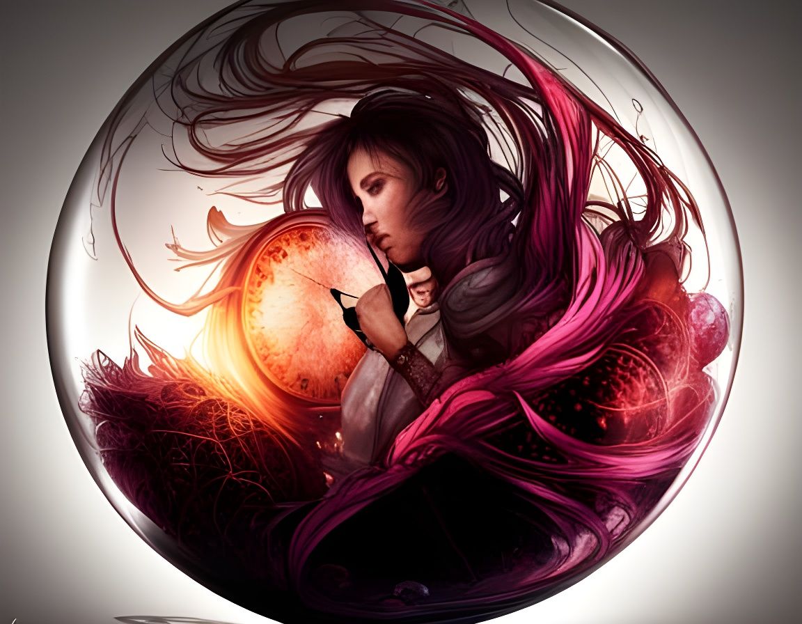 Trapped in an Orb of Discontent - AI Generated Artwork - NightCafe Creator