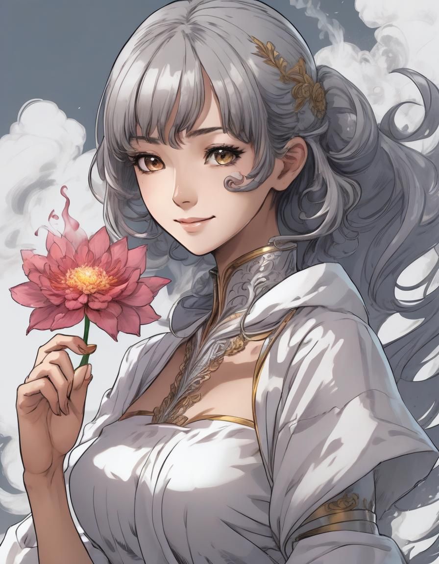 Smokey Flower - AI Generated Artwork - NightCafe Creator