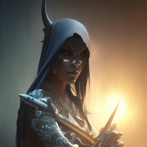 Dark Elf Assassin - AI Generated Artwork - NightCafe Creator