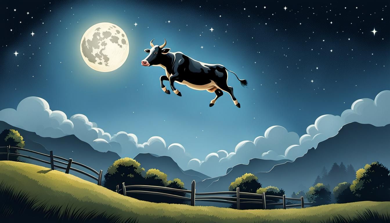 Hey diddle diddle, The cat and the fiddle, The cow jumped over the moon ...