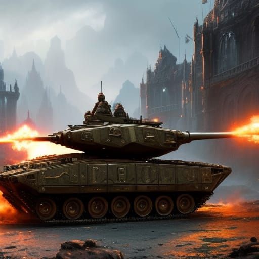 Futuristic Tank - AI Generated Artwork - NightCafe Creator